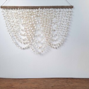 Bohemian Wall Hanging, Tapestry Hanging, Seashell Wall Decor, Coastal ...