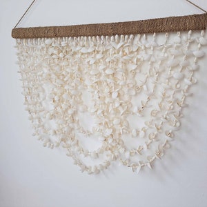 Bohemian Wall Hanging, Tapestry Hanging, Seashell Wall Decor, Coastal ...