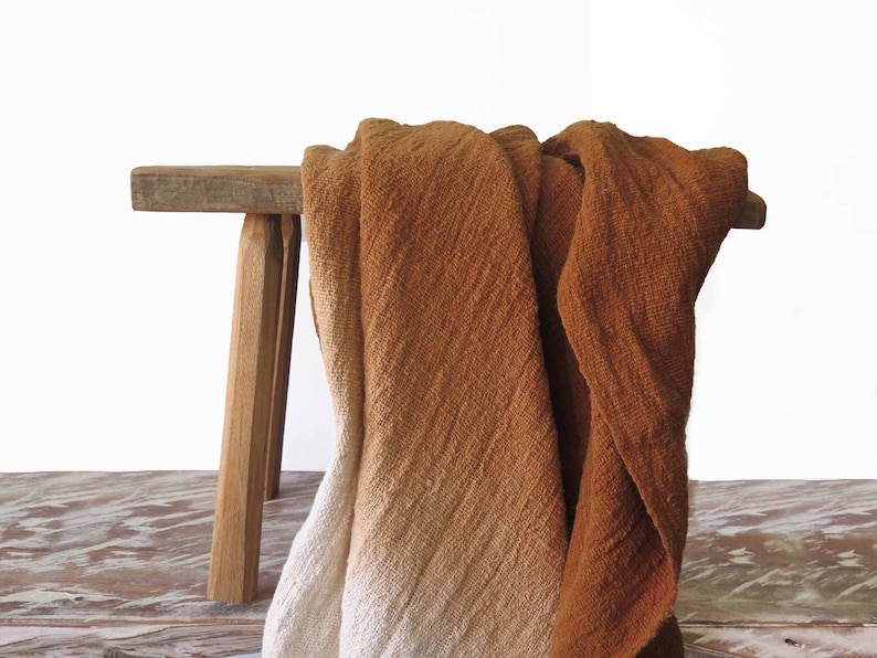 Rust Ombre Decorative Throw Blanket Couch Decor King - Etsy