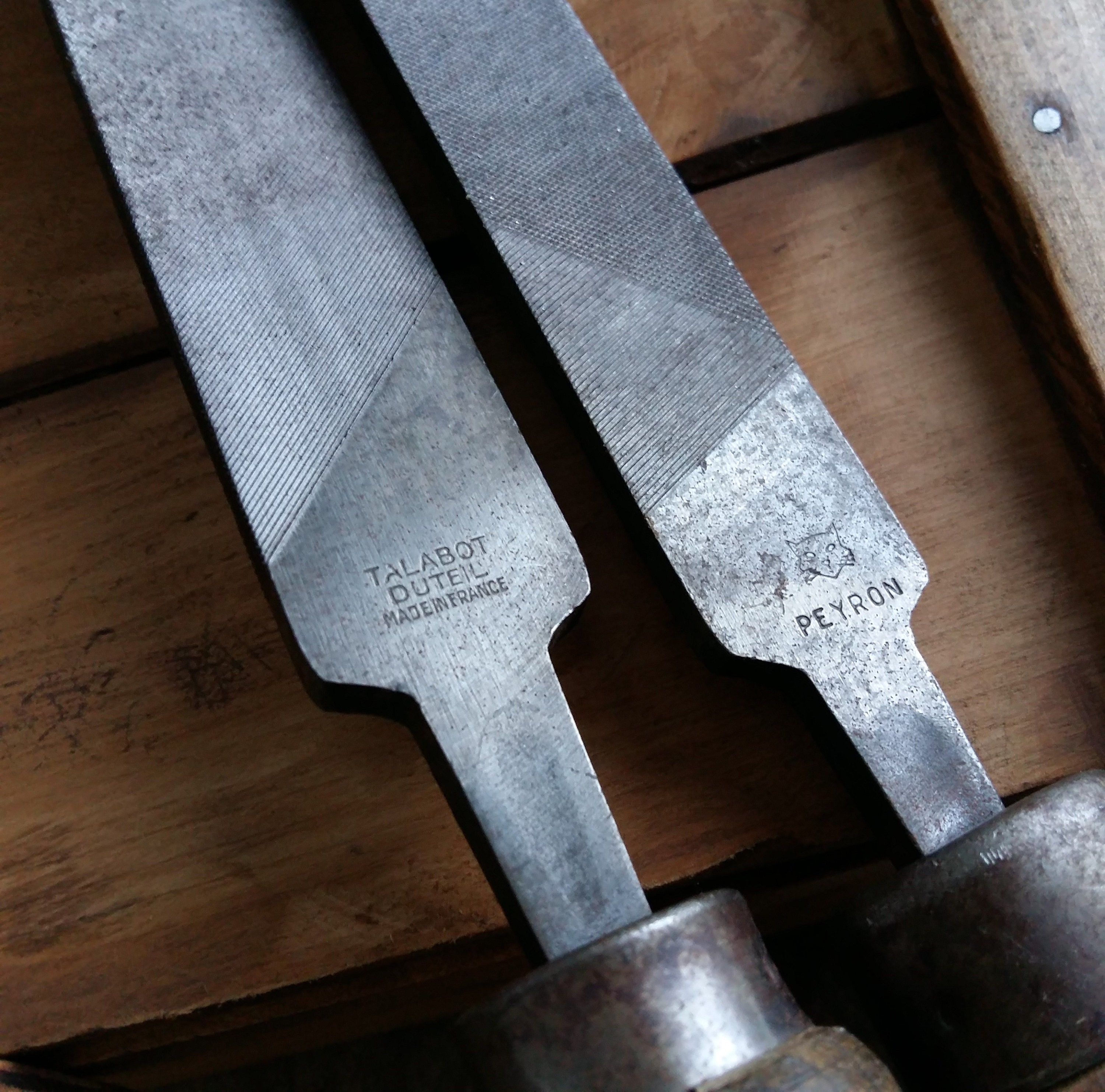 Set of EIGHT Antique/vintage Tools. Engineering Files. Industrial Tools ...