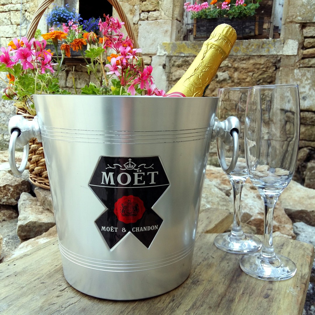 Vintage French MOET & CHANDON Champagne Ice Bucket Wine Cooler - Etsy