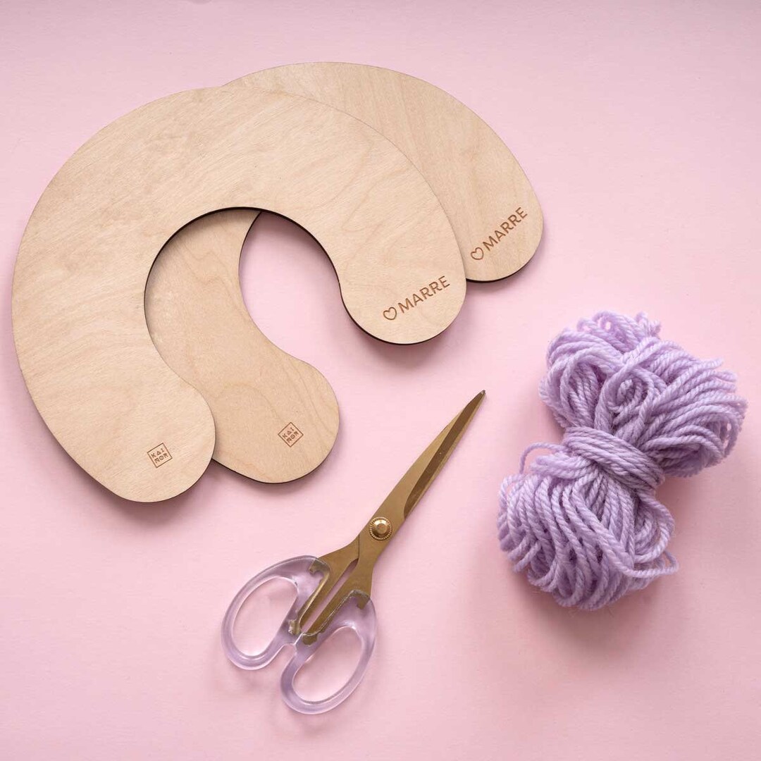 Giant Pom Pom Maker, Eco Friendly Handcraft Supplies Made of Baltic ...