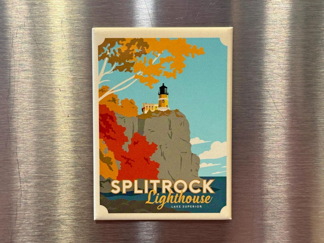 Split Rock Lighthouse Magnet – Minnesota North Shore Souvenir, Lake ...