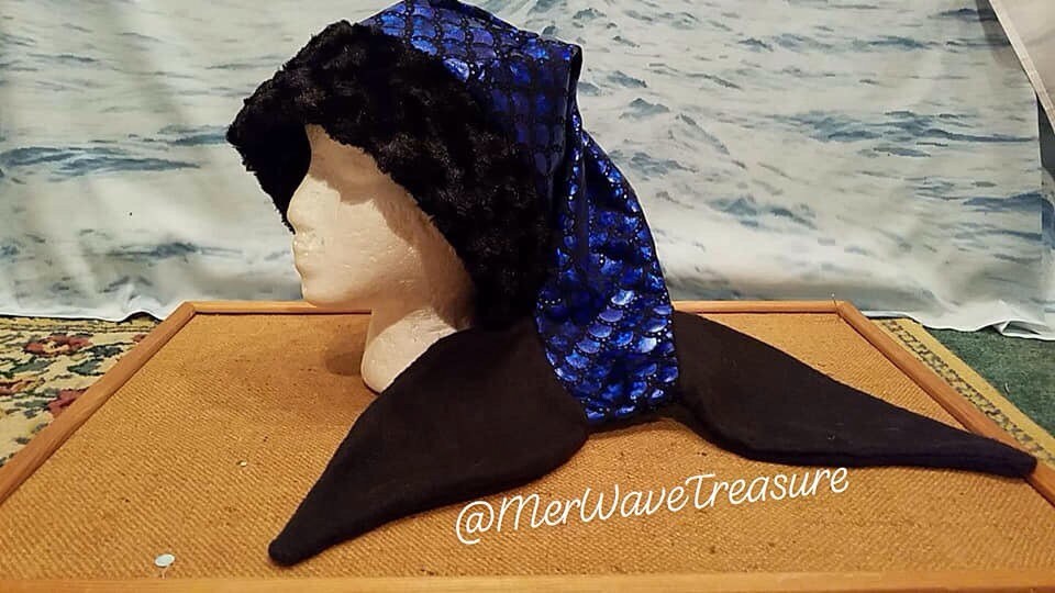 Mermaid Scale Stocking Hat. Winter Mermaid Hat. Mermaid Tail Hat ...