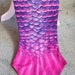 Mertailor Tail Skin & Disney's Ariel Shell Top Mermaid Costume Set Size ...