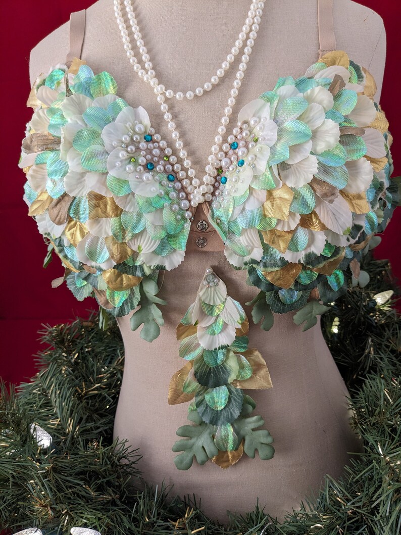Green and Gold Fairy , Mermaid, Dragon, Cosplay Swimable Top. Great for ...