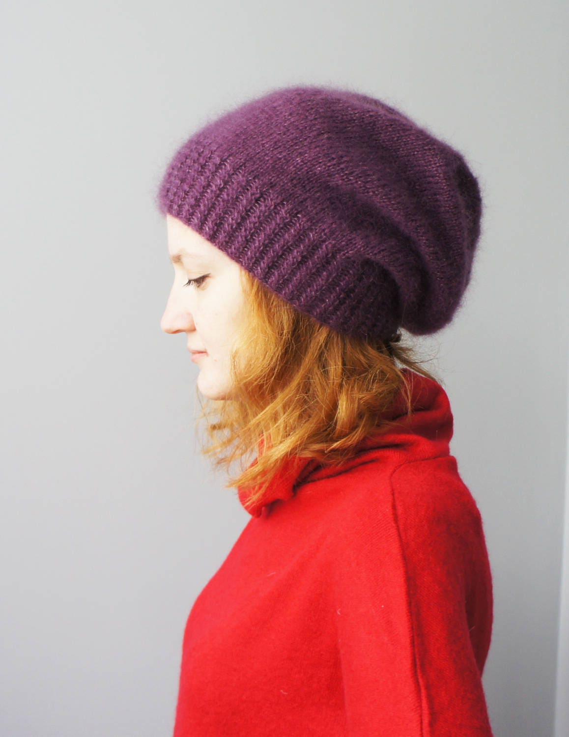 Clothing Gift Winter Knit Hat Knit Wool Hat Fluffy Mohair - Etsy