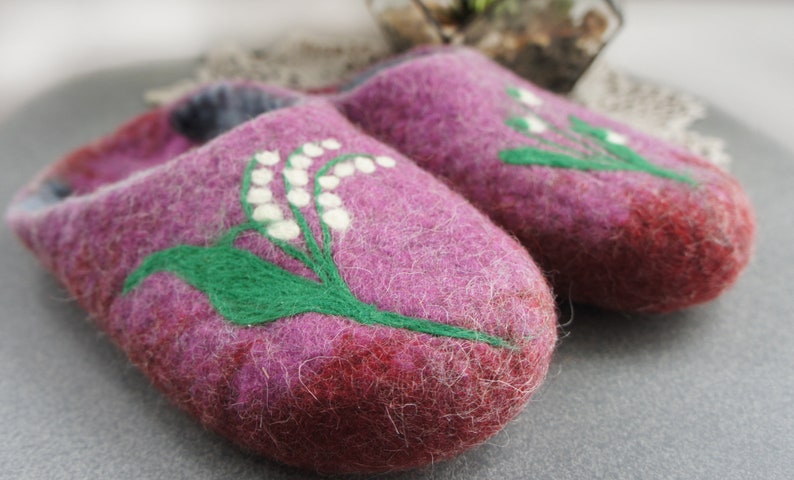 Felted Wool Slippers – Handmade Slippers - Home Slippers - Eco Slippers ...