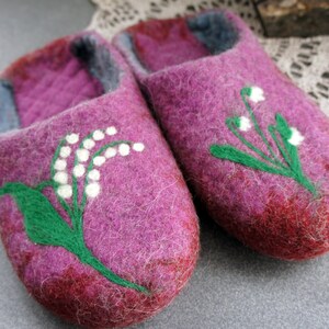 Felted Wool Slippers – Handmade Slippers - Home Slippers - Eco Slippers ...