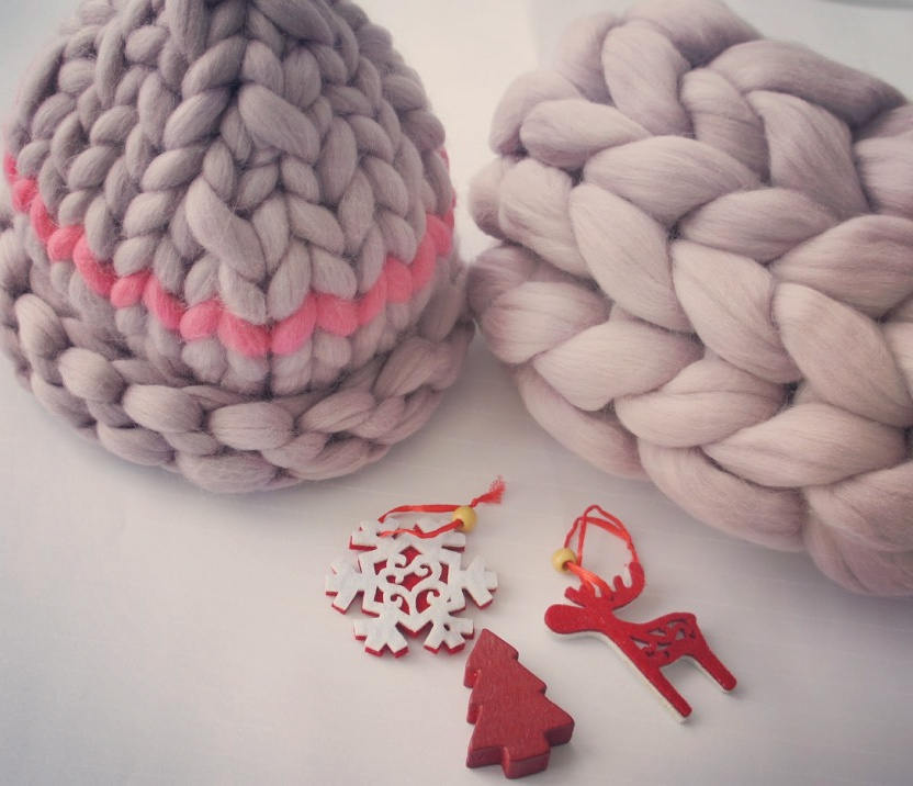 Merino Wool Set Hat and Scarf - Knit Wool Hat - Superchunky Hat ...