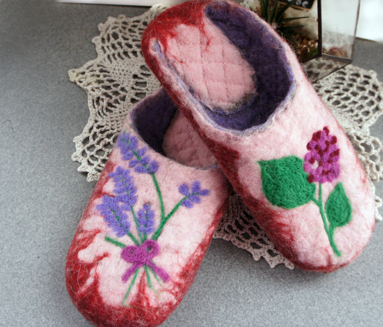 Felted Wool Slippers – Felt Slippers – Handmade Slippers - House ...