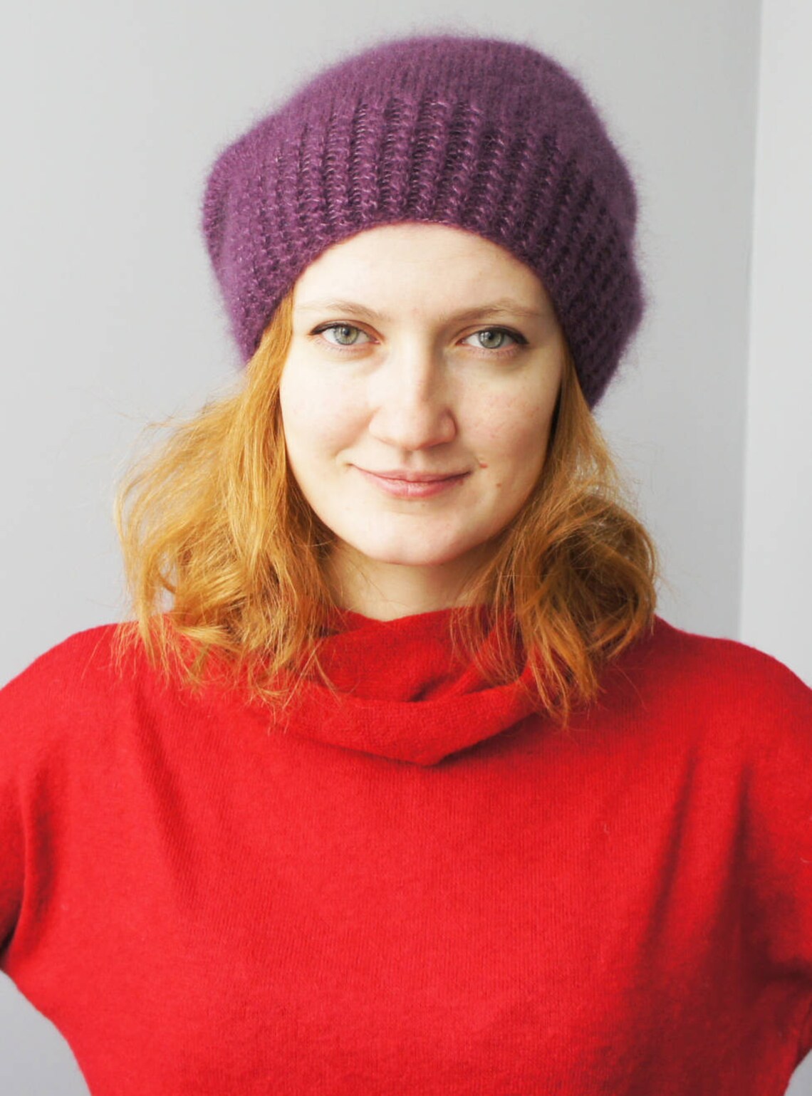 Clothing Gift Winter Knit Hat Knit Wool Hat Fluffy Mohair - Etsy