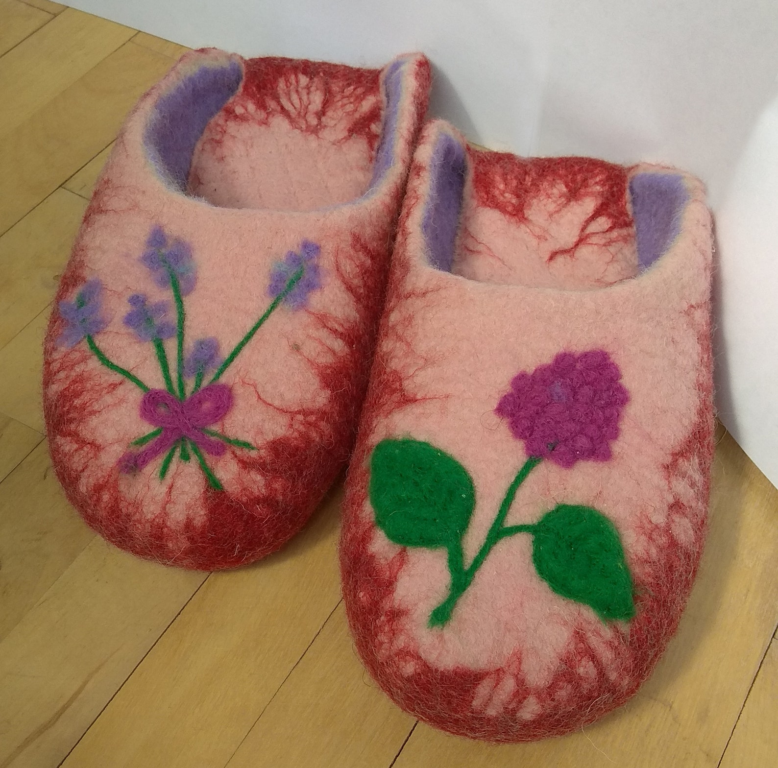 Felted Wool Slippers – Felt Slippers – Handmade Slippers - House ...
