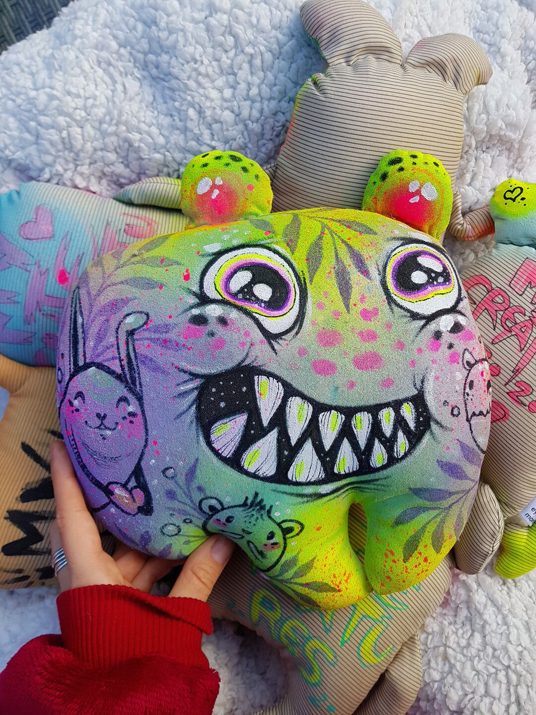 The Big Boy Stuffed Creature TOY Cute Kawaii Monster Friend - Etsy