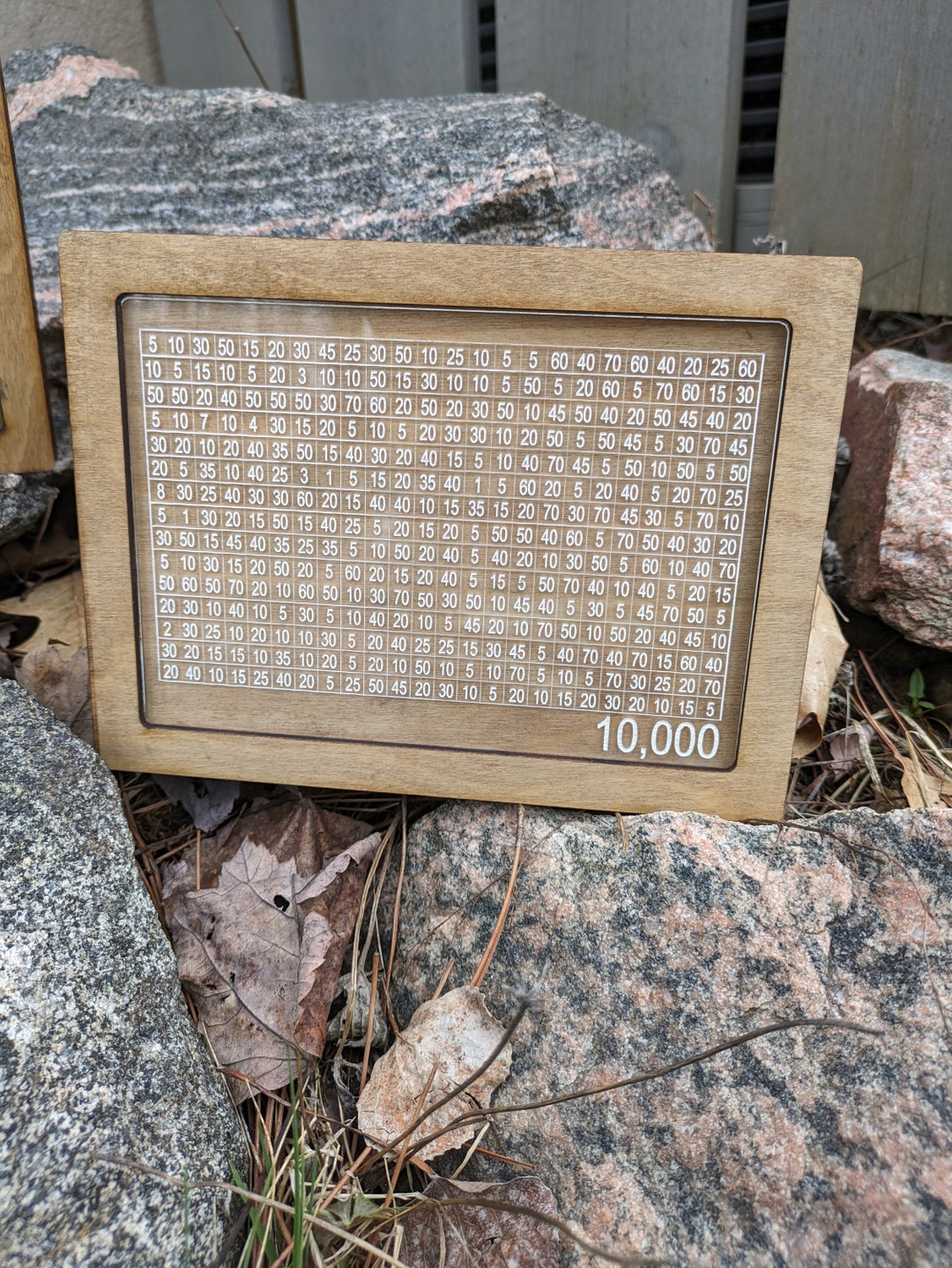 10k Money Challenge Box, Wooden Money Saving Box, Cash Saving Box,money ...