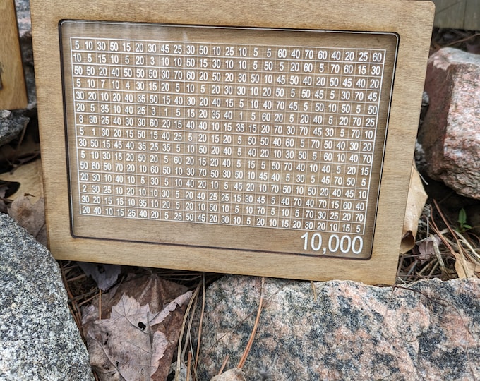 10k Money Challenge Box, Wooden Money Saving Box, Cash Saving Box,money ...