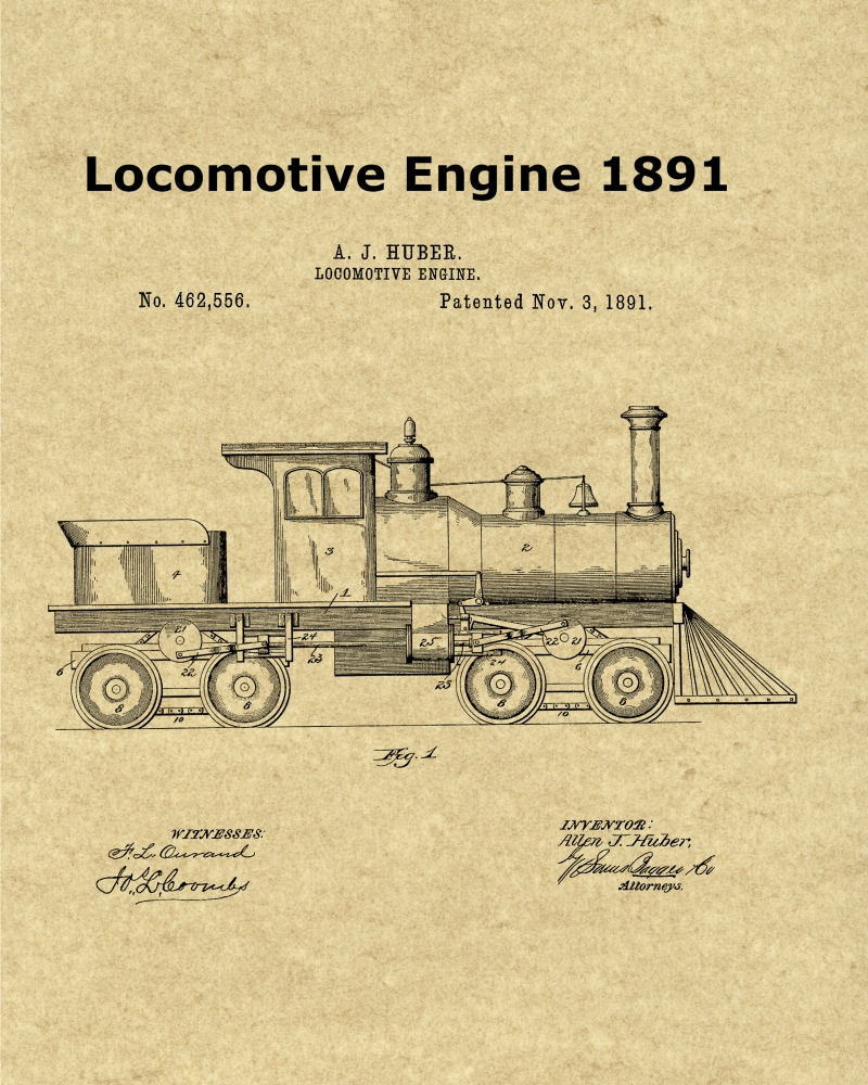 1891 Locomotive Steam Engine,steam Engine Print,steam Train,train ...
