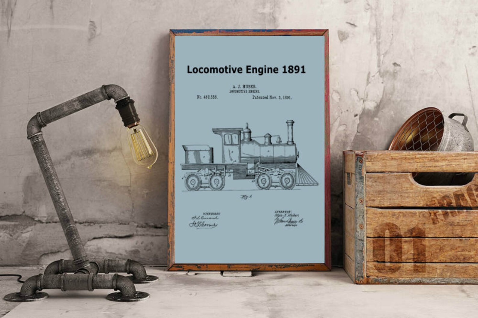1891 Locomotive Steam Engine,steam Engine Print,steam Train,train ...