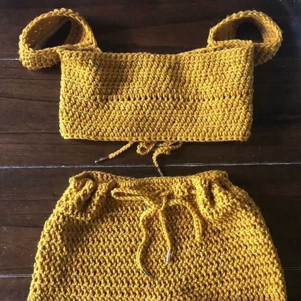 2 Piece Crochet Set - Etsy