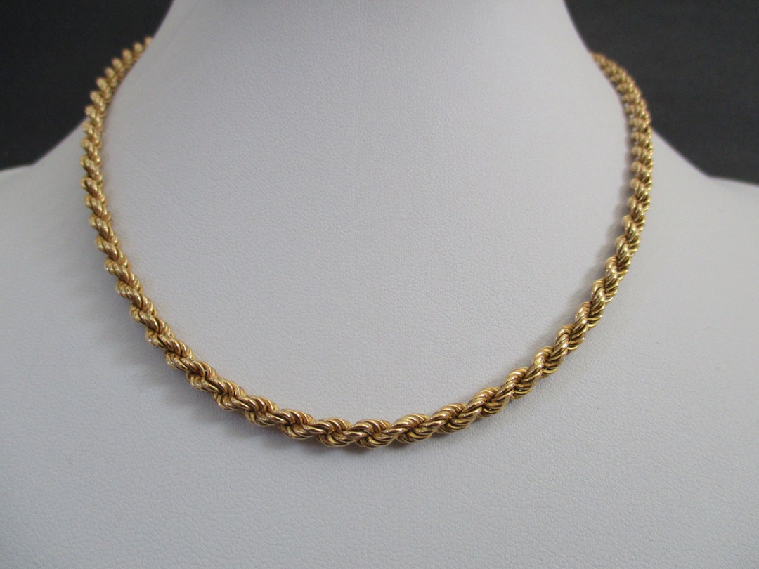 A 9 Ct 9 Carat 9k 9ct Yellow Gold Hallmarked 375 Rope Chain - Etsy