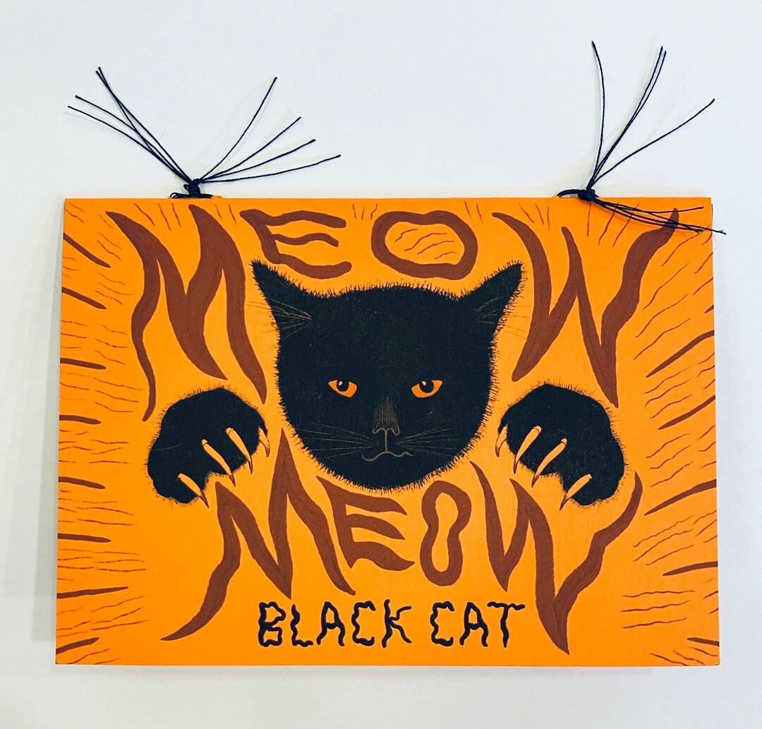 Meow Meow Black Cat - A Nightmare Rhyme - Illustrated Horror Book ...