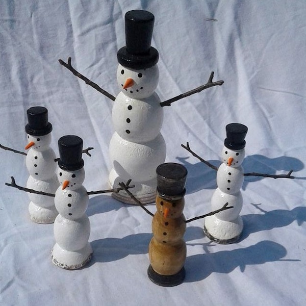 Miniature Snowman - Etsy