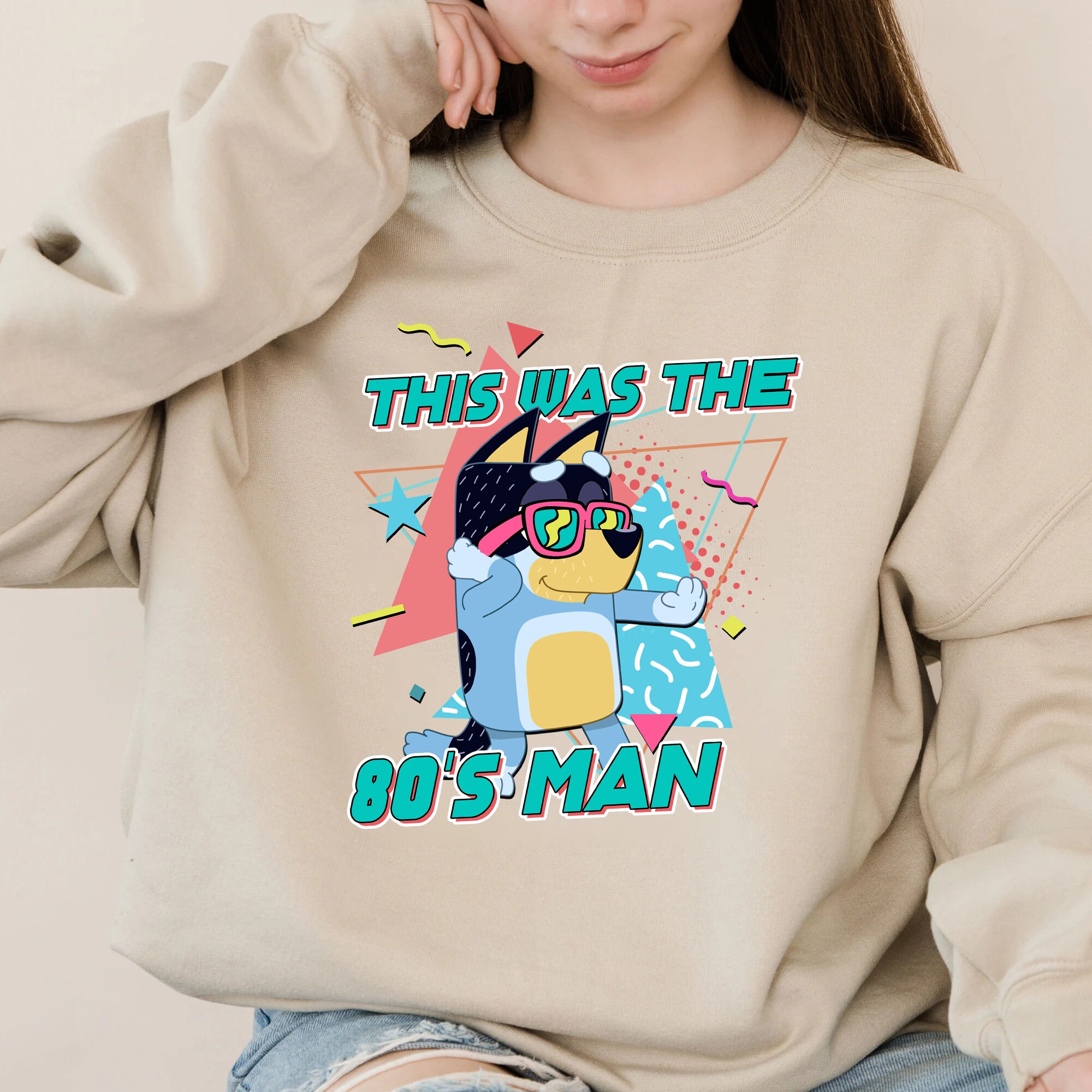 This Was the 80's Man PNG, Bluey Dad PNG, Bluey Family Png, Bluey ...