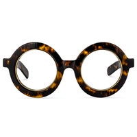 Vintage Round Glasses for Women Classic Retro Designer Style Brandy ...