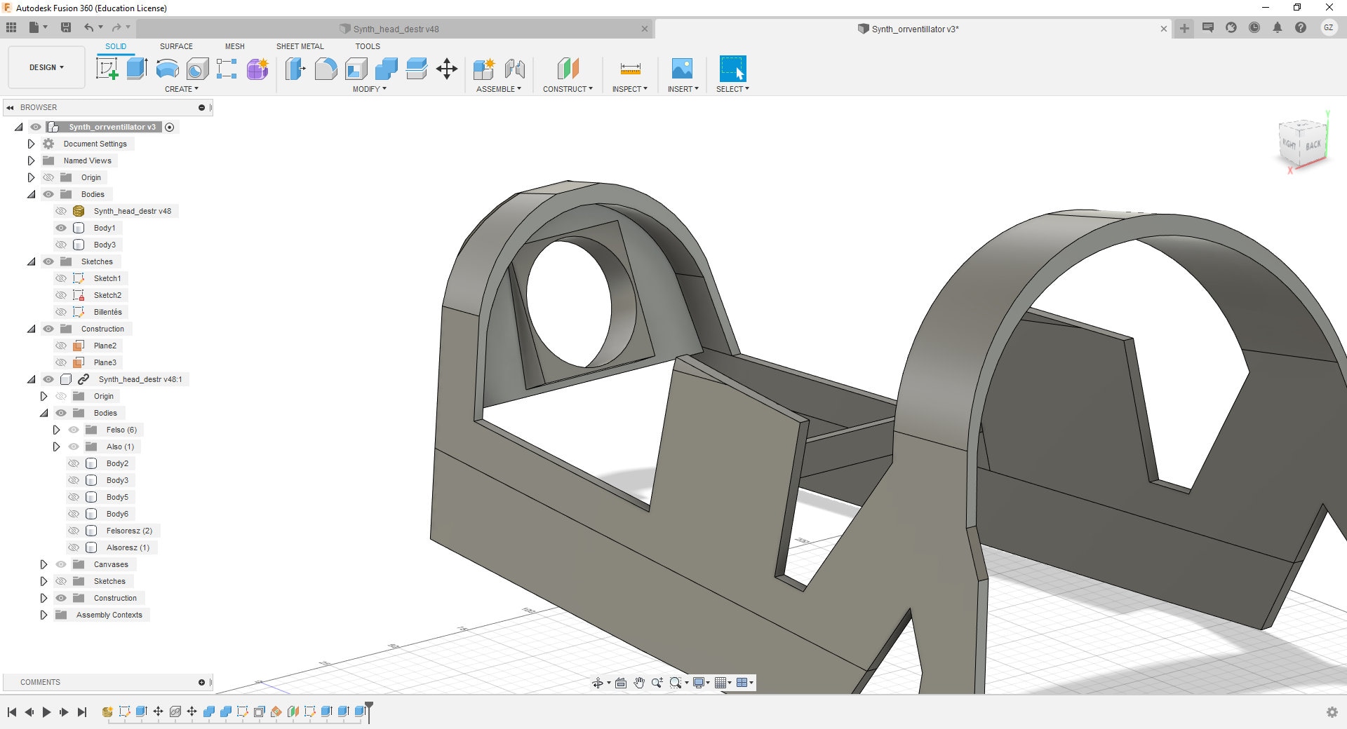 V2.0 (check Pictures!) 3d Printed Synth Head Framework - PETG, Strong ...