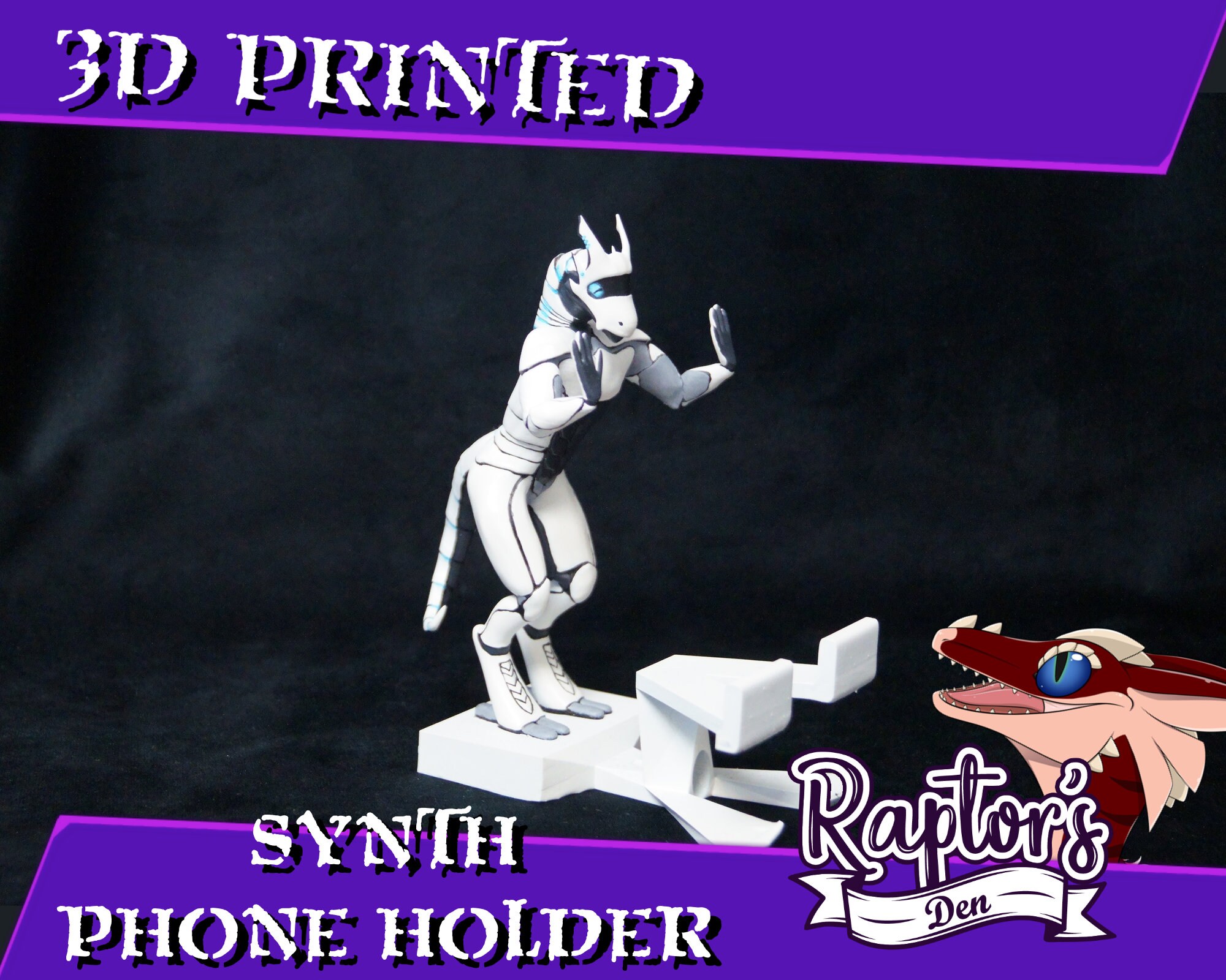3d Printed Table Phone Holder // Synth Figurine - Etsy