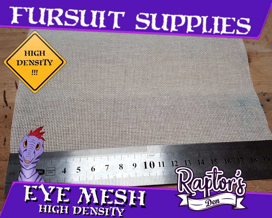 15x20cm Eye Mesh (8x10inch) - Durable Black or White Dense Paintable ...