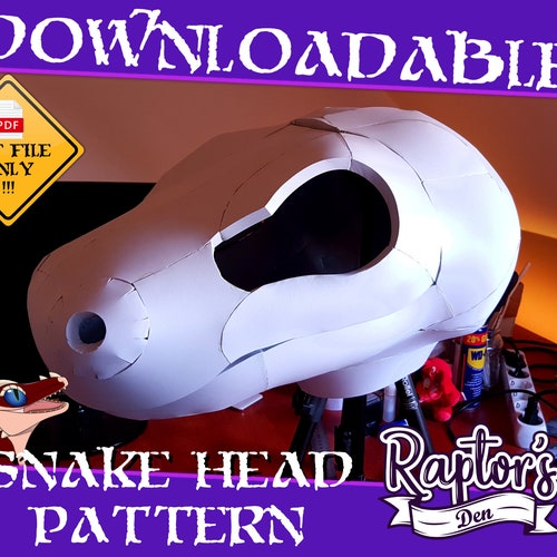 Snake Head Pattern for EVA Foam Downloadable File Only | Etsy