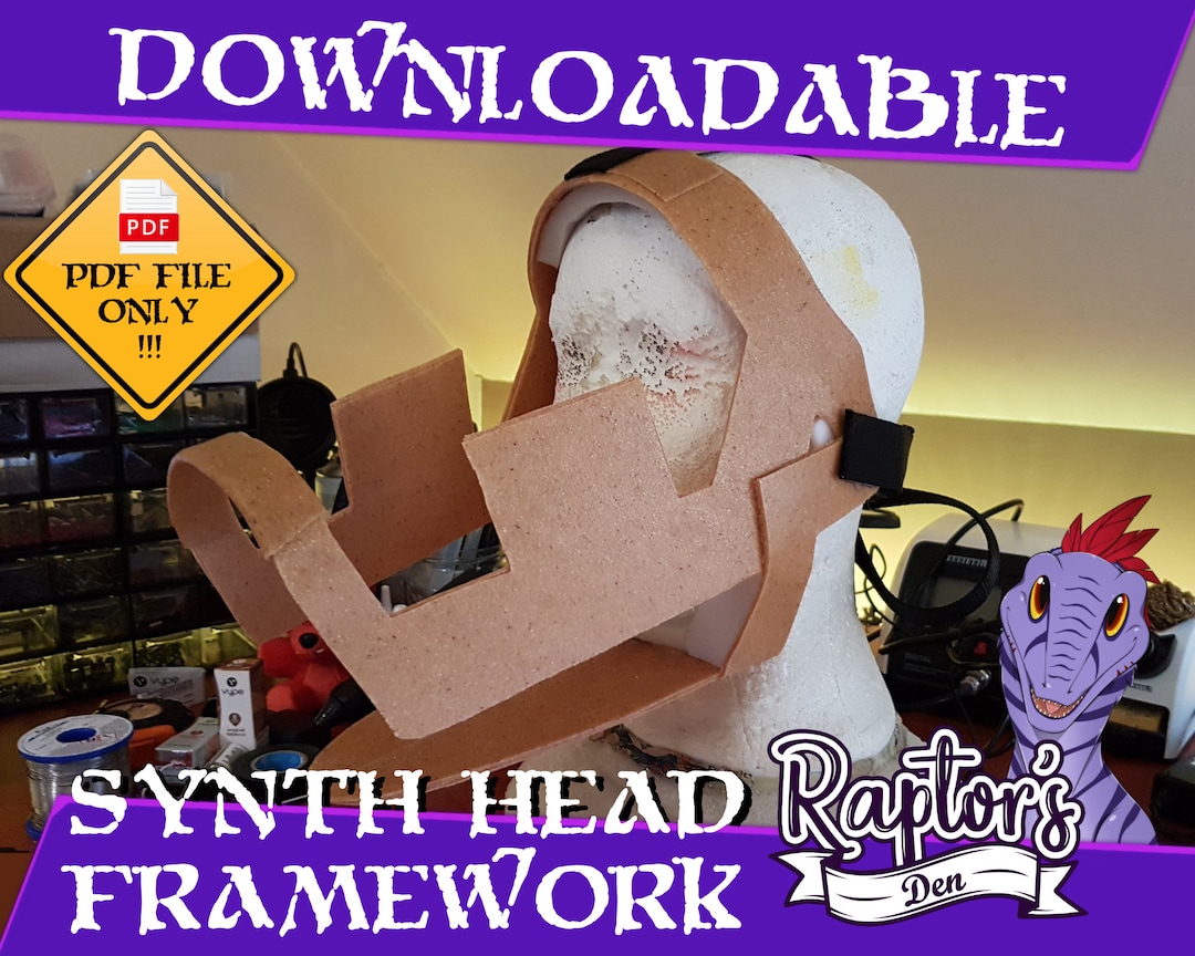 Synth Head Freamwork Pattern From Worbla's Finest Art - Downloadable ...