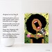 Abstract Black Art Music Print, Black Woman Singing, African American ...