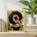 Abstract Black Art Music Print, Black Woman Singing, African American ...