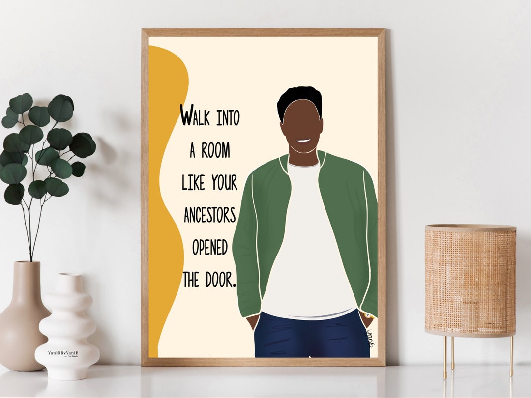 Inspirational Black Man Quote Print, African American Wall Decor, Black ...