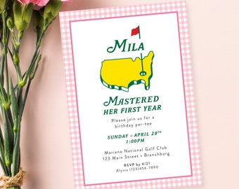 Hole in One, Golf Birthday, Golf Invitation, Boy Golf Invitation, Golf ...