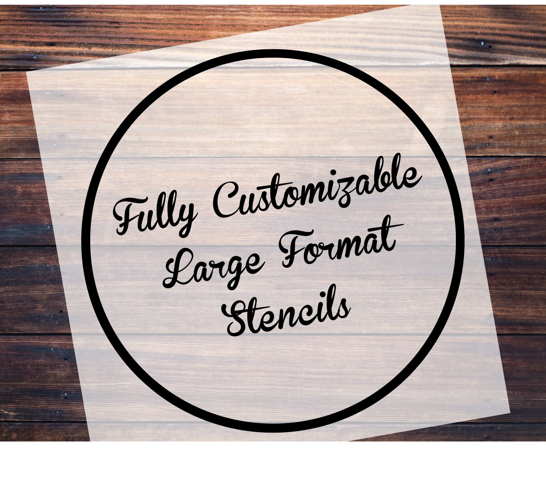 Fully Customizable Large Format Stencils - Etsy