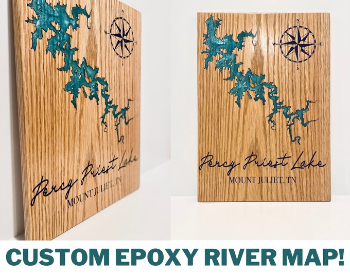 Custom Epoxy River Sign - Etsy
