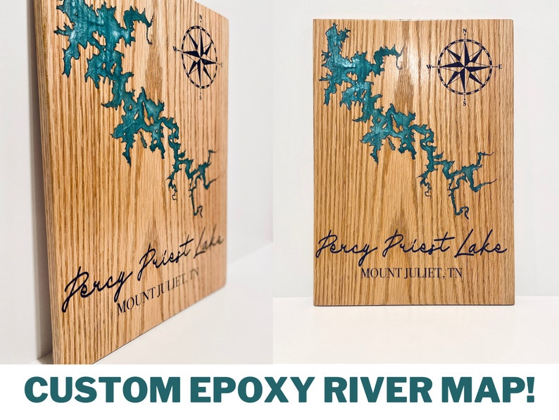 Custom Epoxy River Sign - Etsy