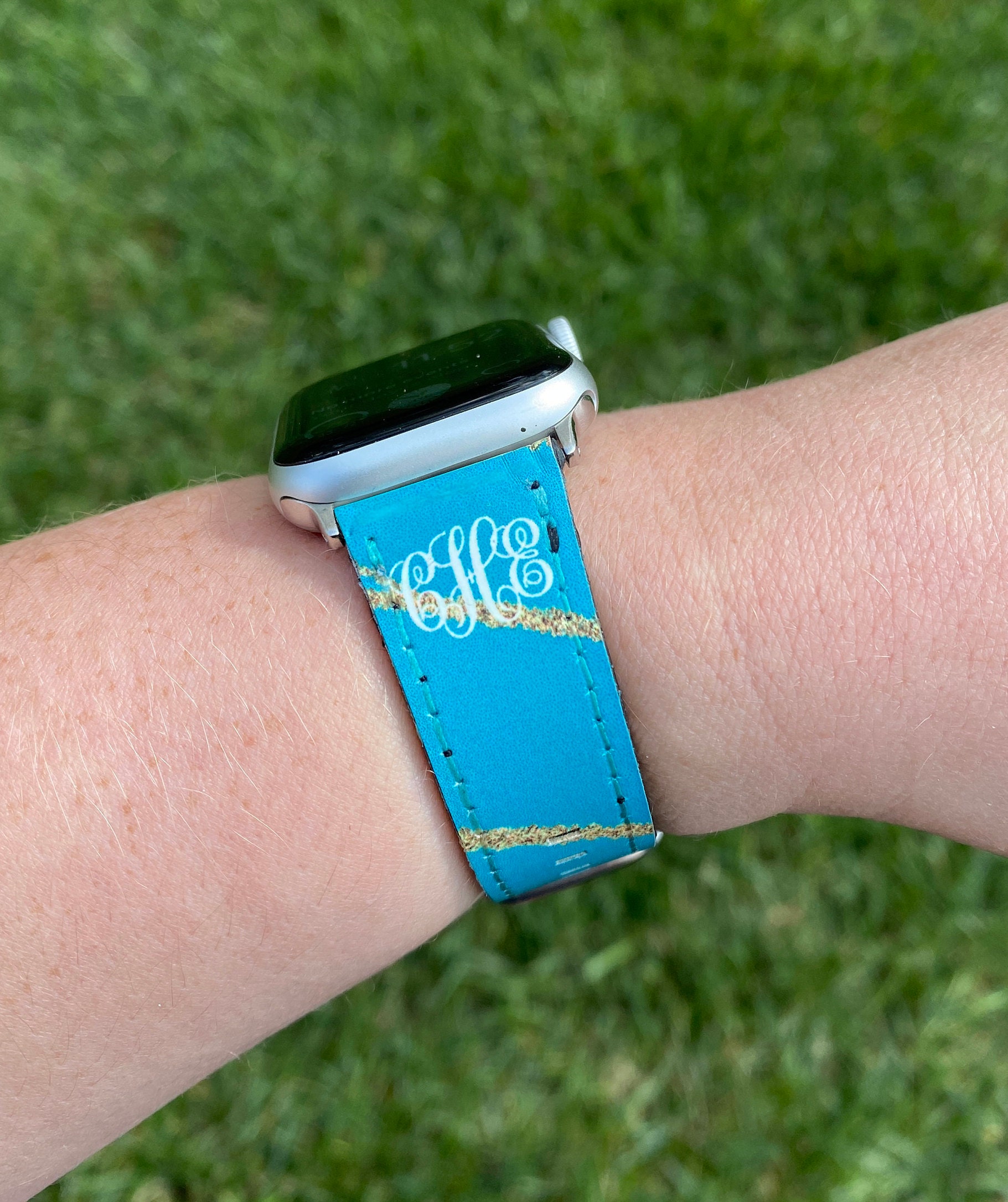 Custom Monogram Apple Watch Band Gift Idea Gift for Her - Etsy