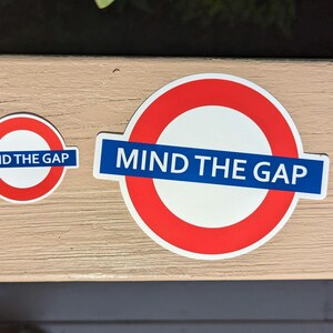 London Underground Tube "mind the Gap" Vinyl Decal, Bumper Sticker ...
