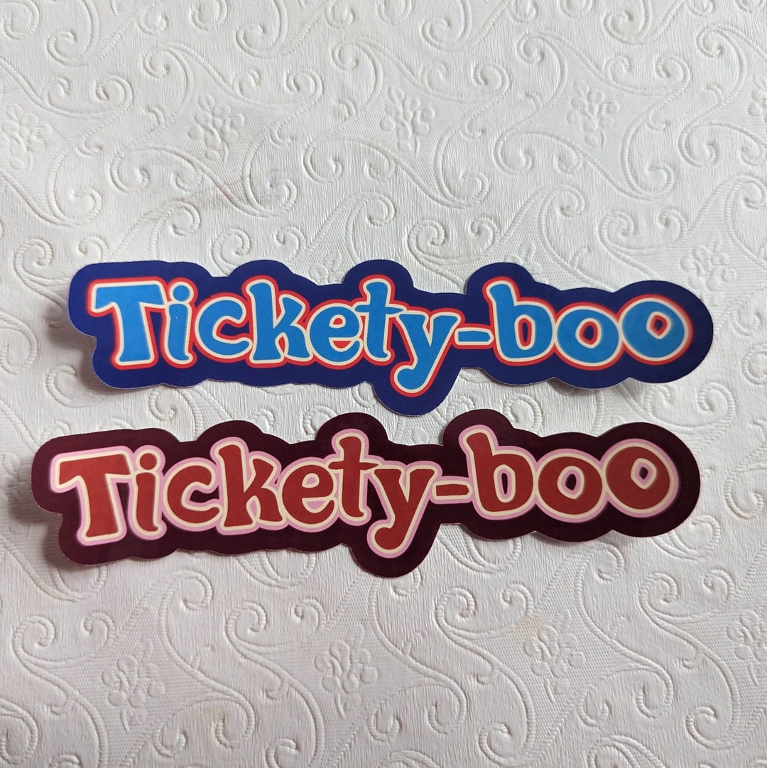 Tickety-boo Vinyl Laptop Sticker Decal | British Slang, Funny UK Words ...