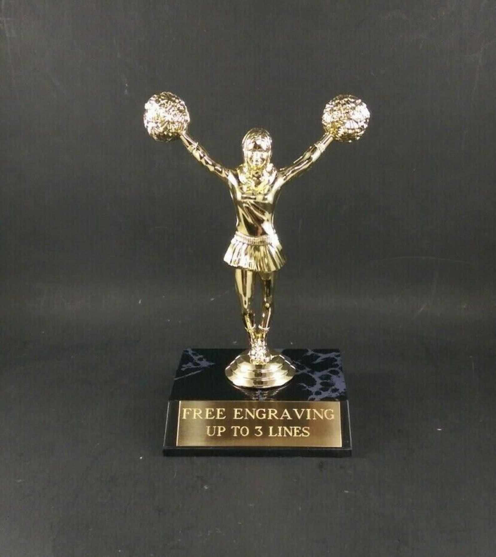 Cheerleader, Cheerleading Trophy Award. Free Custom Engraving - Etsy
