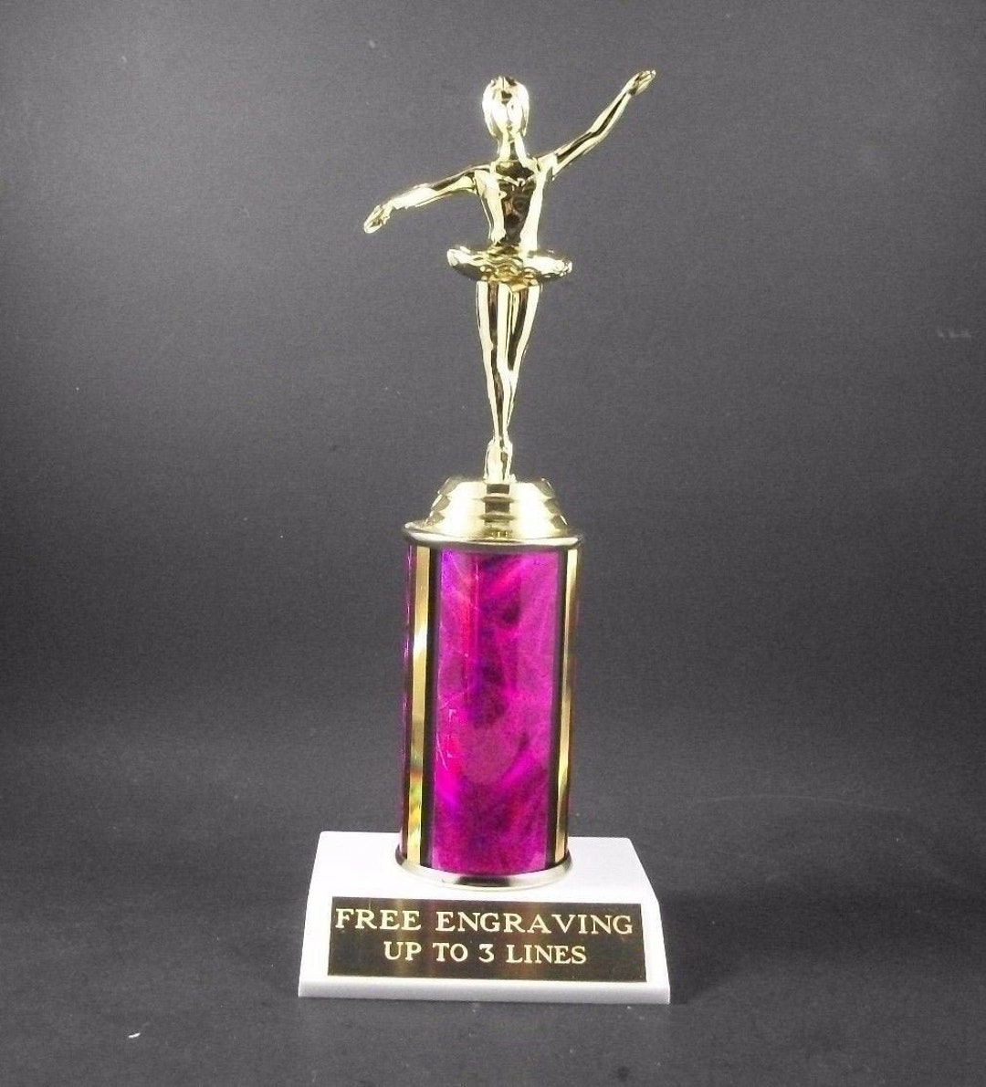 Ballerina Dance Trophy. Free Custom Engraving. - Etsy