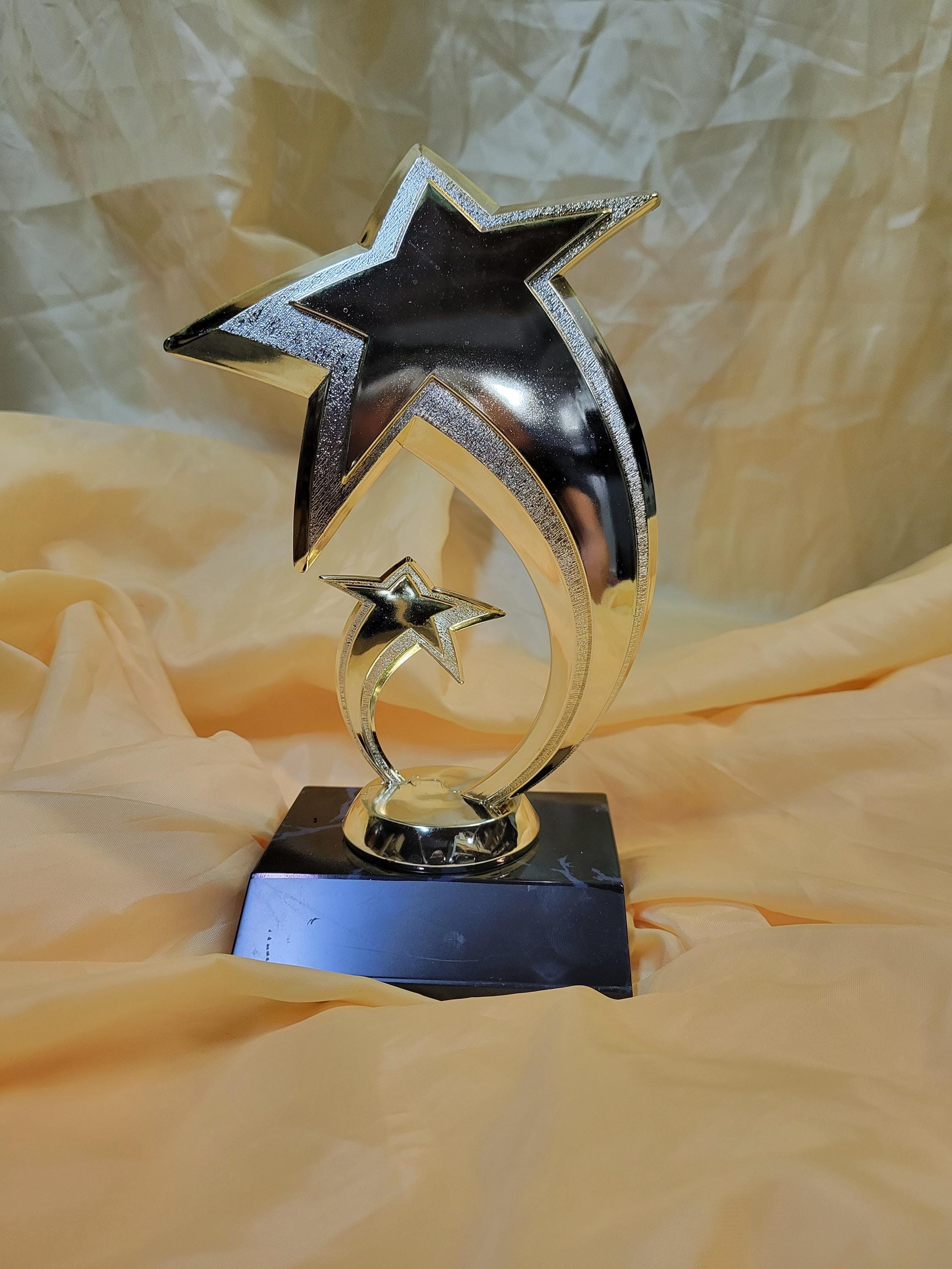 Star Trophy. Rising Star Award. Free Custom Engraving. - Etsy