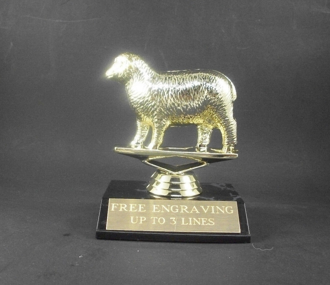 Sheep Trophy Award. Catan Winner. Free Custom Engraving - Etsy