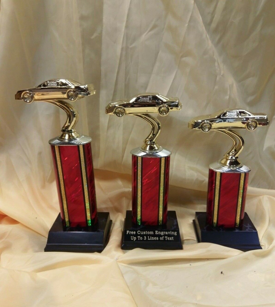 Car Show, Racing Trophies 1st, 2nd, 3rd Place. Free Engraving. - Etsy