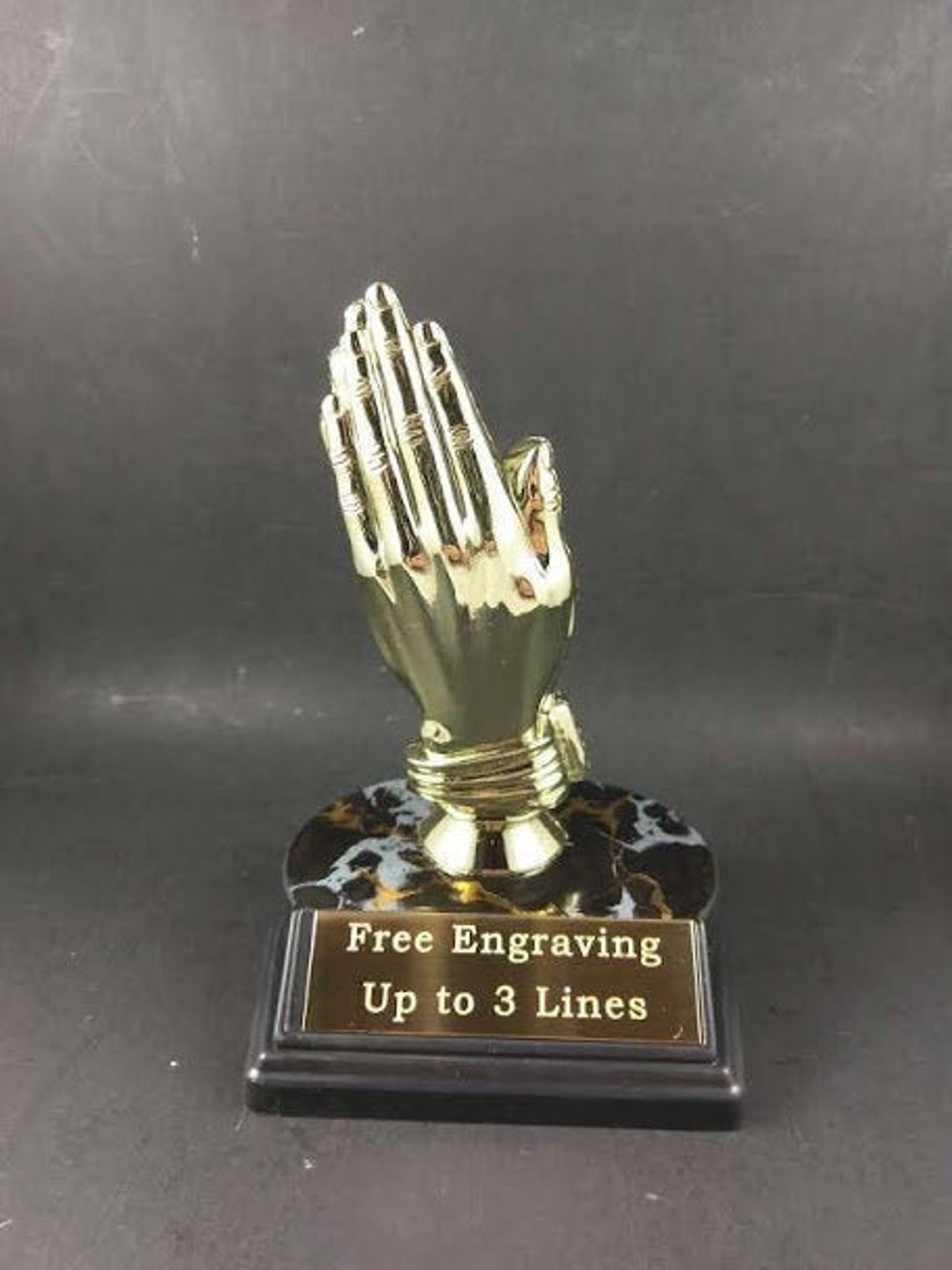 Praying Hands Bible Award. Religious Trophy. Free Engraving. | Etsy
