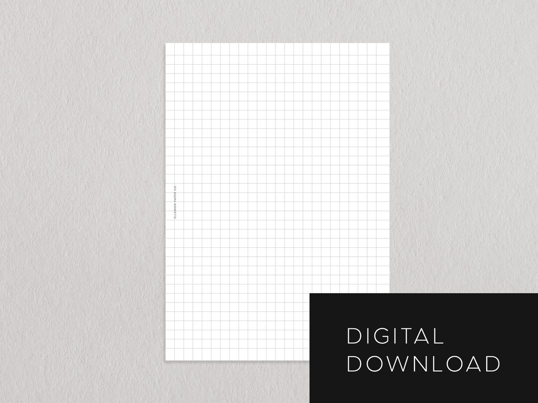 PRINTABLE Planner A6 Grid Page - Etsy